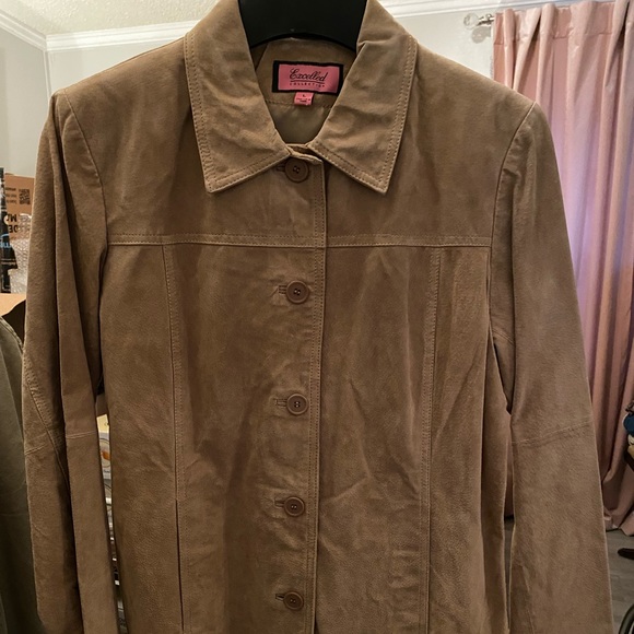 Excelled Collection | Jackets & Coats | Excelled Collection Tan Suede ...